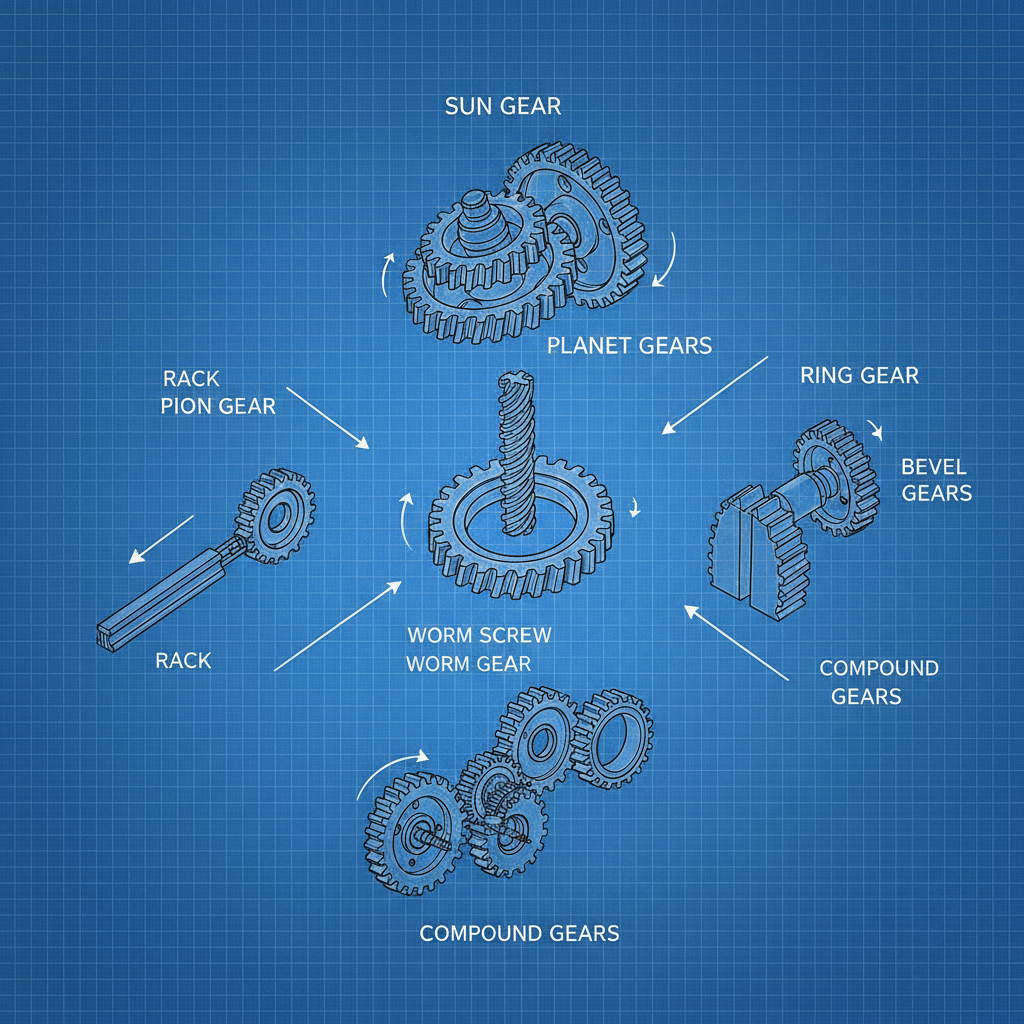 Exploring the Diverse Landscape of Types of Gear Systems and Applications