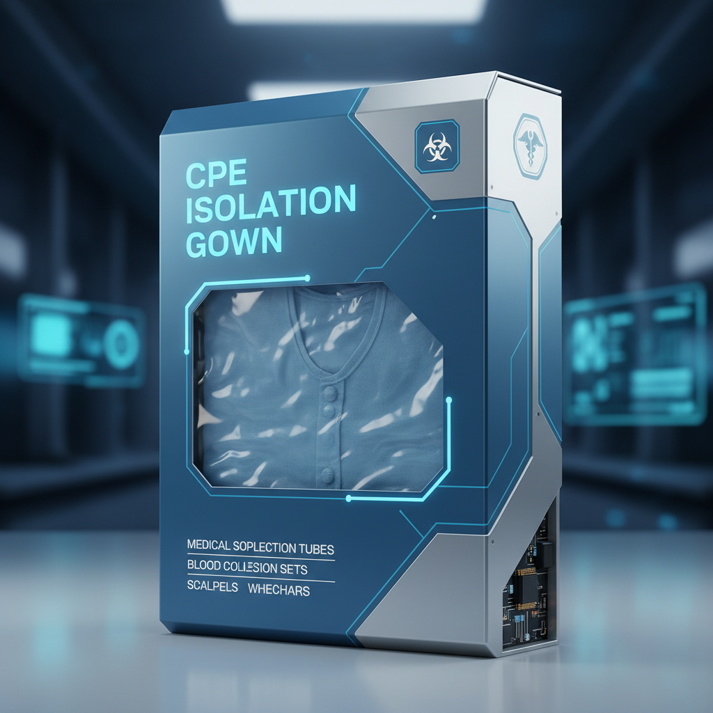 Medical CPE Isolation Gown for Healthcare Infection Control